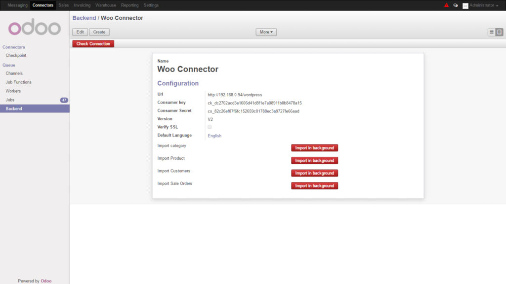 Odoo Wordpress WooCommerce Connector - Pragmatic Techsoft