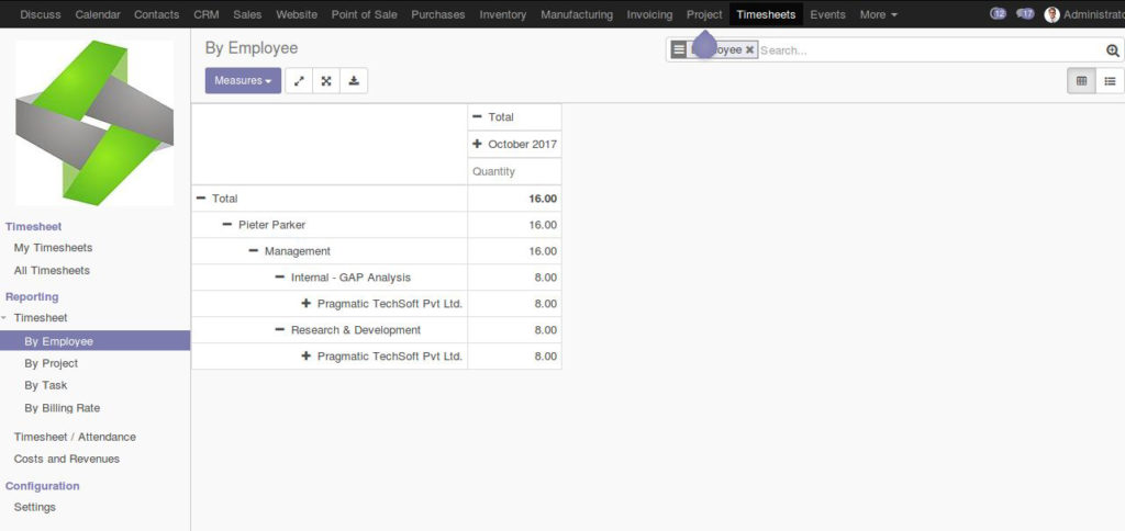 Odoo 11 Community Edition Features - Pragmatic Techsoft