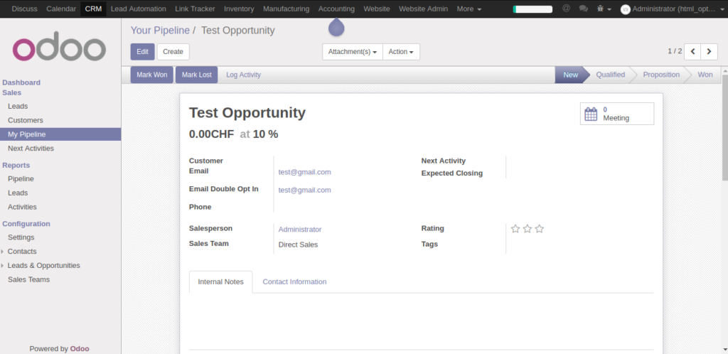 Website form for 2 Steps Verification Odoo App - Pragmatic Techsoft