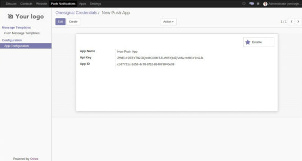 Odoo Push Notification Using Onesignal - Pragmatic Techsoft