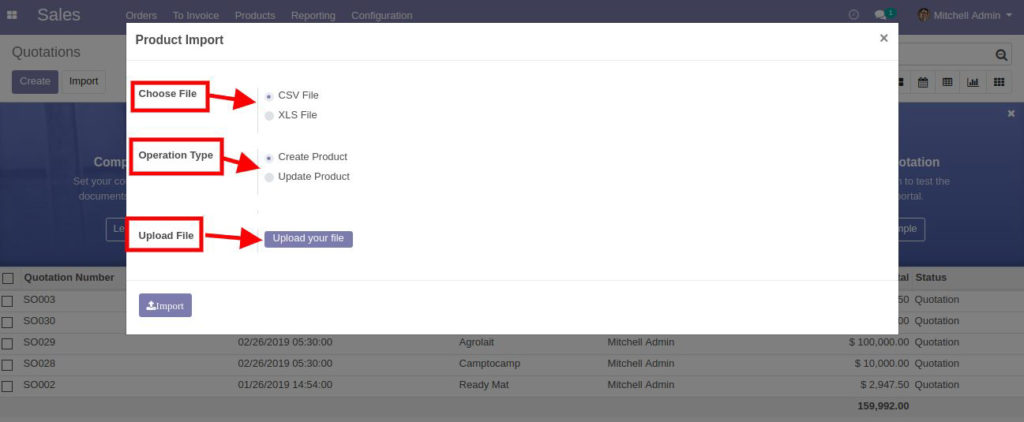 Odoo All Data Import Excel Csv Pragmatic Techsoft