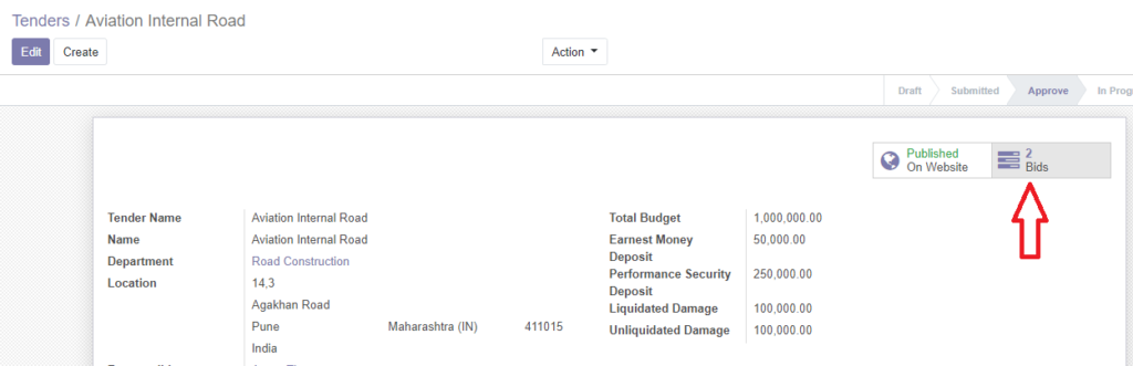 Odoo Tender Management - Pragmatic Techsoft