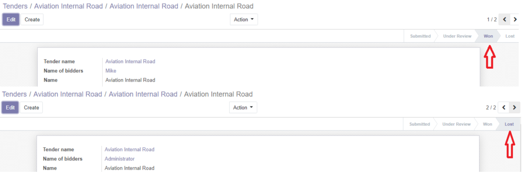Odoo Tender Management - Pragmatic Techsoft