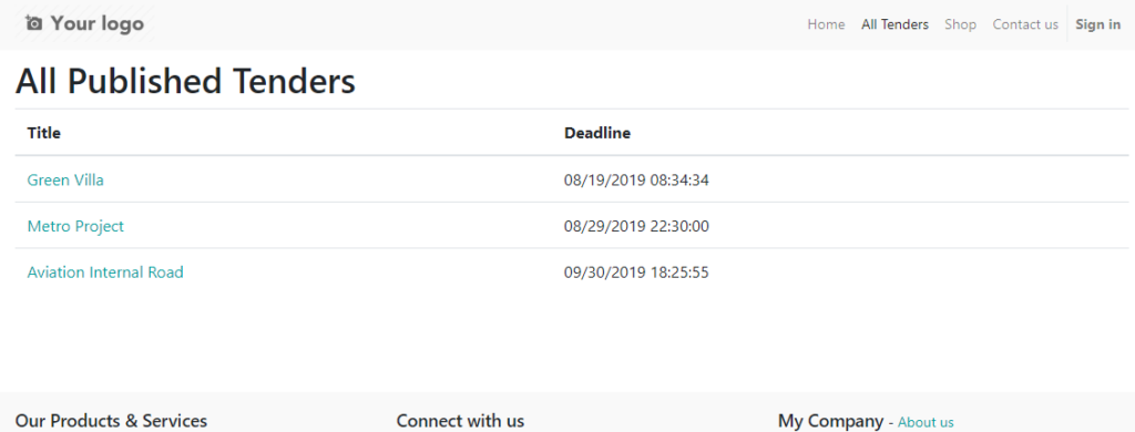 Odoo Tender Management - Pragmatic Techsoft