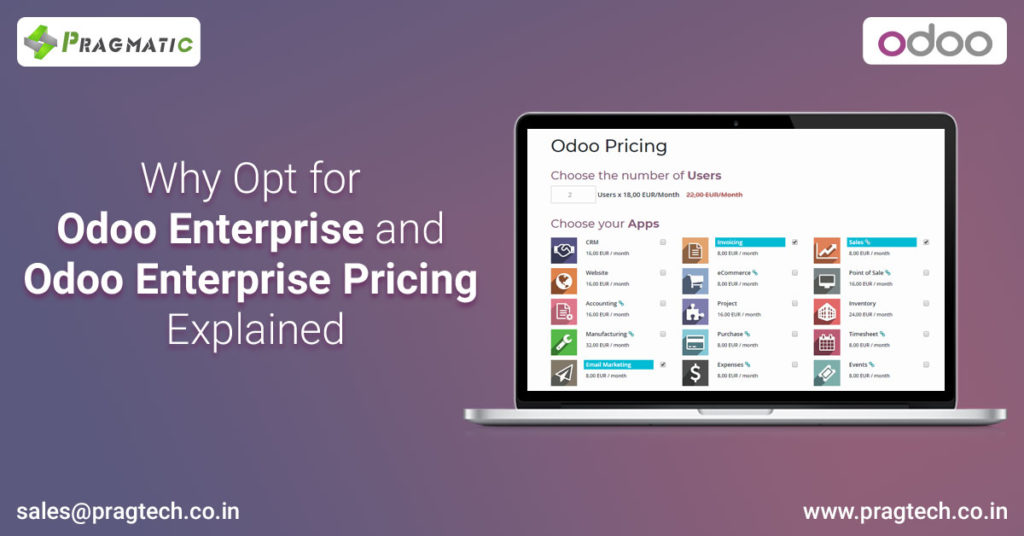 Odoo Enterprise Pricing | Odoo Pricing