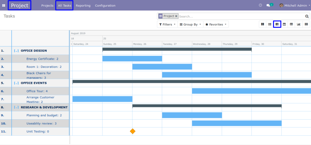 Odoo project management application | Odoo PM App