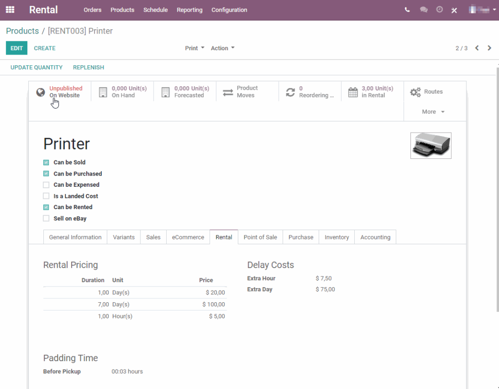 Rental App in Odoo 13 | Rental Managaement in Odoo 13