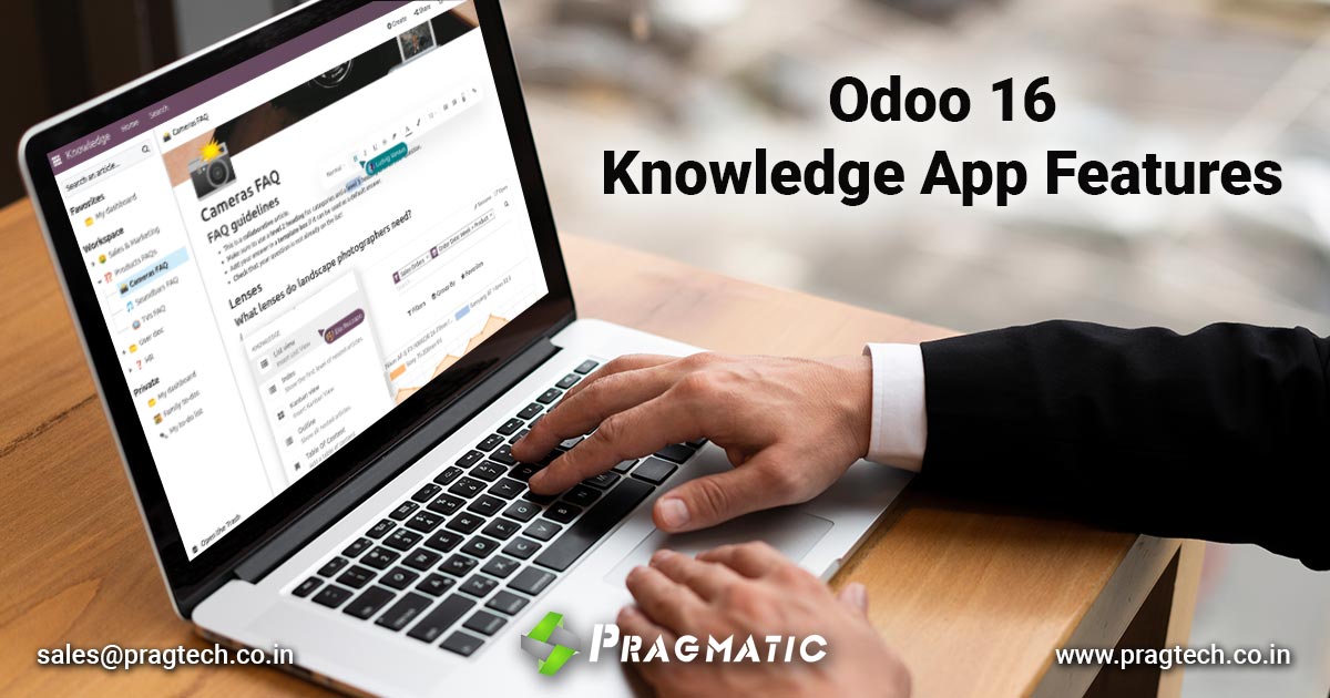 Odoo 16 Knowledge App Features - Pragmatic Techsoft